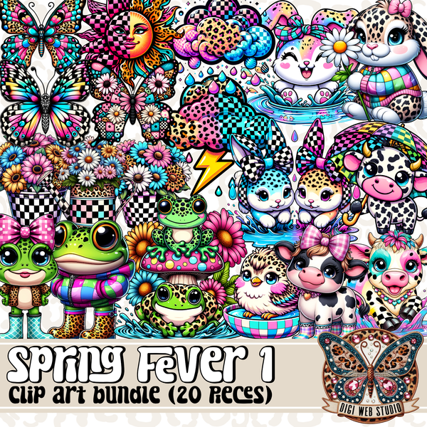 Design Elements - Clip Art Bundle - Spring Fever 1 – Digi Web Studio